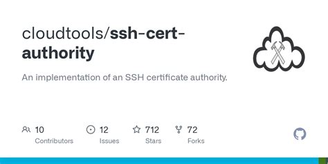 Github Cloudtoolsssh Cert Authority An Implementation Of An Ssh Certificate Authority