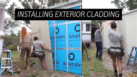Installing Exterior Cladding James Hardie Axon Cladding The Eberharts Youtube