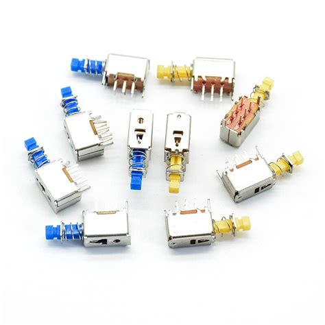 5pcs Right Angle Pcb Latching Push Button Switch D Vicedeal
