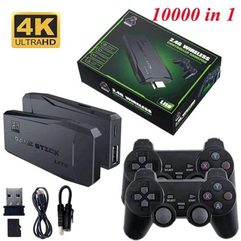 Konsol Video Game M8 32gb 64gb Built In 10000 Game Tv Retro Game Emulator Nirkabel Pengontrol