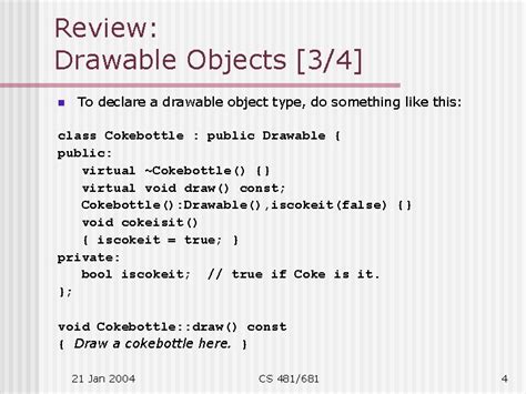 More On Drawable Objects Hierarchical Objects Glenn G