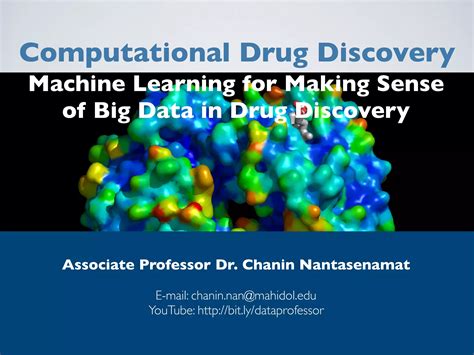 Computational Drug Discovery Machine Learning For Making Sense Of Big Data In Drug Discovery Pdf