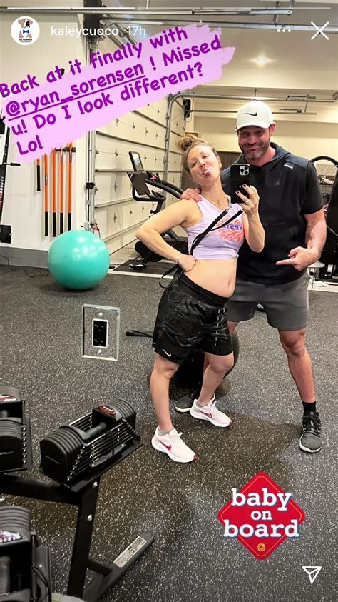 Pregnant Kaley Cuoco Reunited With Her Trainer And It Looks Like Her