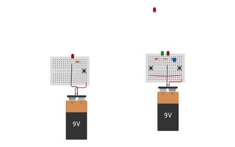 Circuit Design Desafío 2 Encender 2 Leds Pulsador Tinkercad