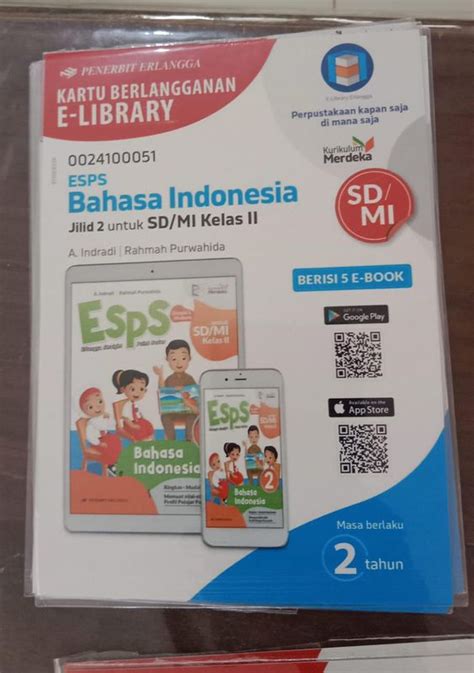 E Library Esps B Indonesia Sd Mi Kls 2 Km 2th