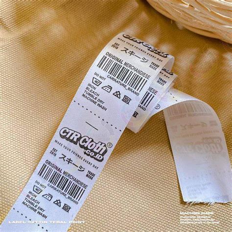 Jual Label Satin Label Slip Label Cap Label Baju Shopee Indonesia