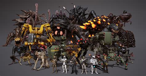 Sci Fi Characters Mega Pack Vol 2 3d Characters Unity Asset Store