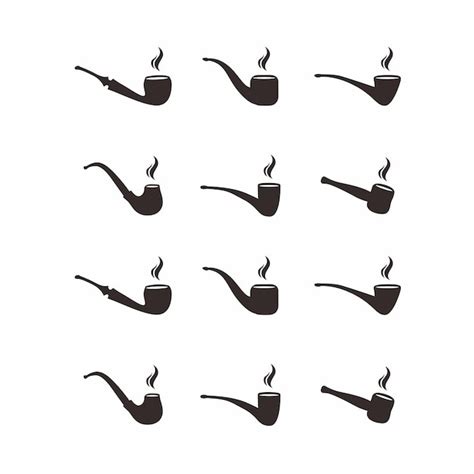 Premium Vector Pipe Smoking Logo Vector Illustration