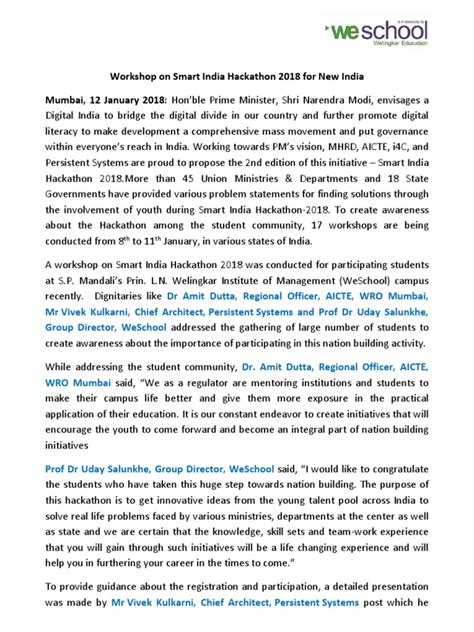 workshop on hackathon pdf computing and information technology business