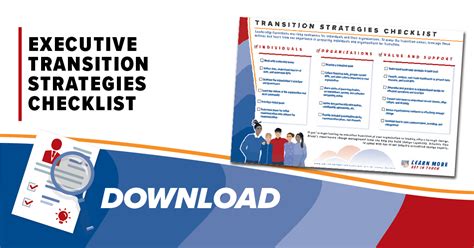 Executive Transition Strategies Checklist Avaap