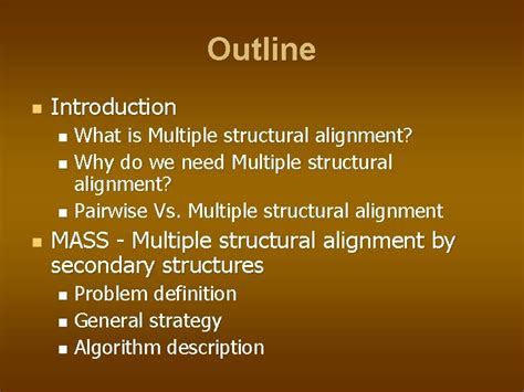 Seminar In Structural Bioinformatics Multiple Structural Alignment Of