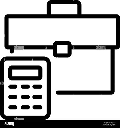 Audit Service Icon Vector Isolated Contour Symbol Illustration Stock