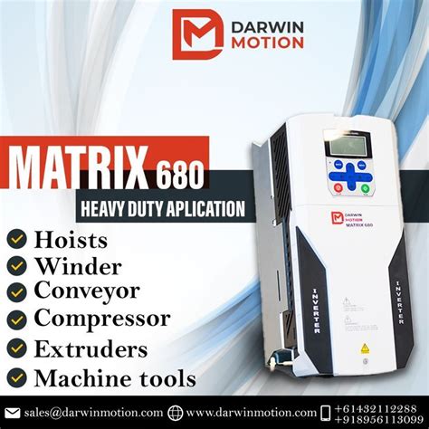 Darwin Motion VFD Variable Frequency Drive Servo Drive MATRIX For Heavy Duty Application