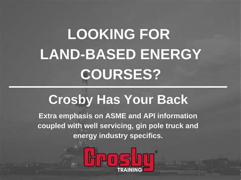 Looking For Fundamentals Of Rigging Classroom Courses Geared To Land