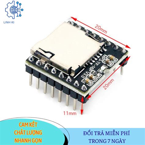 Mạch Giải Mã Dfplayer Mini Phát Nhạc Mp3 Cho Arduino Loa Diy Hỗ
