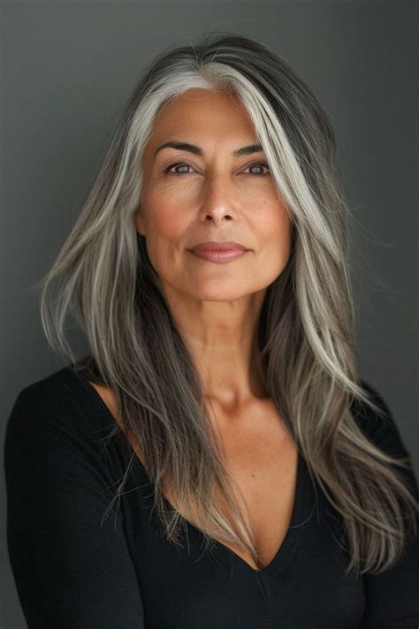 Elegant Styles And Timeless Colors For Long Hair Over 60
