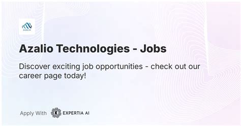 Azalio Technologies Career Page Jobs