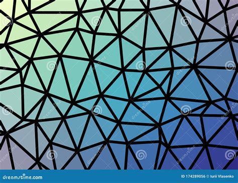Abstract Low Polygon Gradient Generative Art Background Illustration