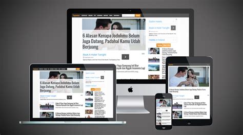 10 Template Blogger Responsive Mirip Situs Website Top Di Indonesia Gratis Ferlyando Sandala