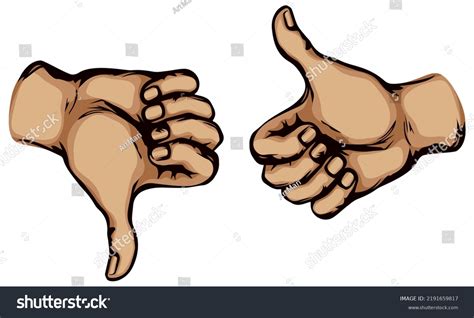 human male fail valid vote accept stock vector royalty free