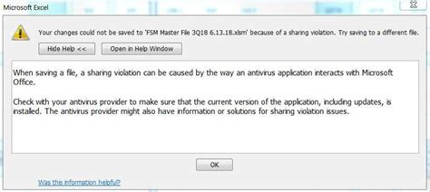 How To Fix Sharing Violation Error In Excel Windows Bulletin Tutorials