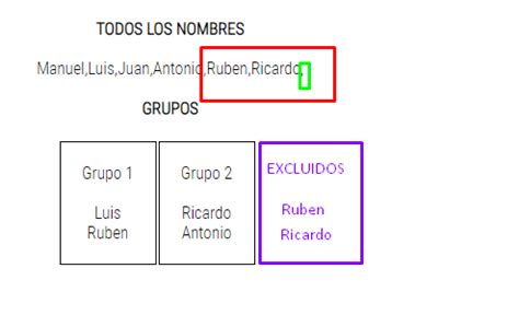 Javascript Eliminar Al Final De Una Lista Y Crear Una Tabla De Excluidos Stack