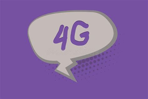 Handwriting Text 4g Concept Meaning Mobile Communication Standard