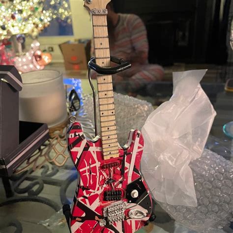 Eddie Van Halen Frankenstrat Mini Guitar Model Replica Official Evh