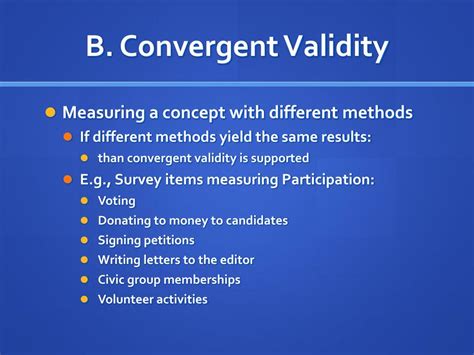 Convergent Validity