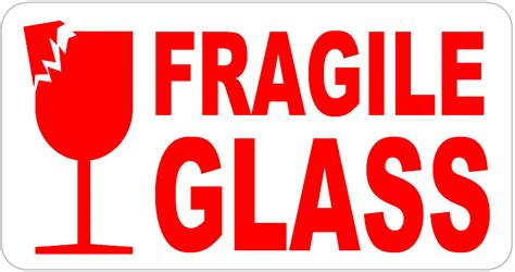 Fragile Glass Labels Self Adhesive Handle With Care Stickers Ebay Uk
