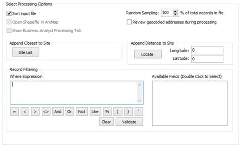 Processing Options Tabarcmap Documentation