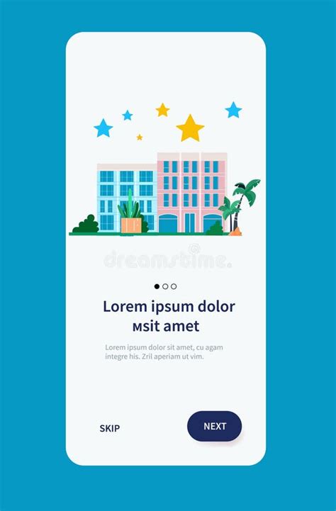 Online Hotel Booking In Mobile App Book Apartment Room Service Concept