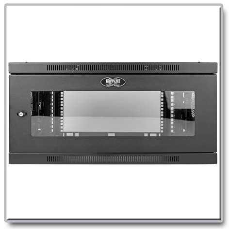 Tripp Lite SmartRack U Low Profile Switch Depth Plus Wall Mount Rack Enclosure Cabinet Wide