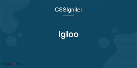 Igloo PluginsForWP