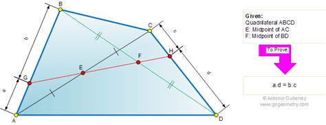 Geometry Classes Problem 431 Quadrilateral Midpoints Of Diagonals Transversal