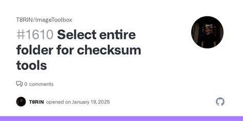 Select Entire Folder For Checksum Tools Issue T RIN ImageToolbox GitHub