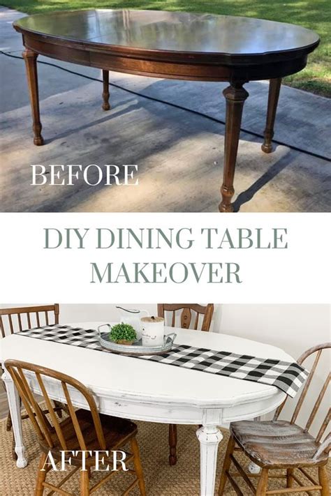 Dining Table Makeover Painted White Oh My Sander