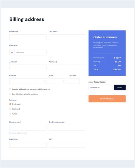 Bootstrap E Commerce Orders Components