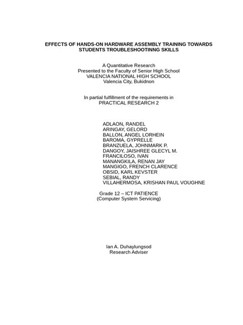 Modified_Updated | PDF | Educational Technology | Troubleshooting