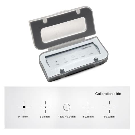 0 01mm Dot Crosshair Microscope Camera Slide Multifunction Plate Reticle