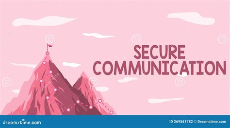 Text Caption Presenting Secure Communication Business Showcase Preventing Unauthorized