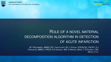 Role Of A Novel Material Decomposition Algorithm In Detection Of Acute
