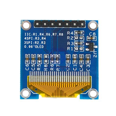 0 96 Inch White SPI Interface OLED Display Module