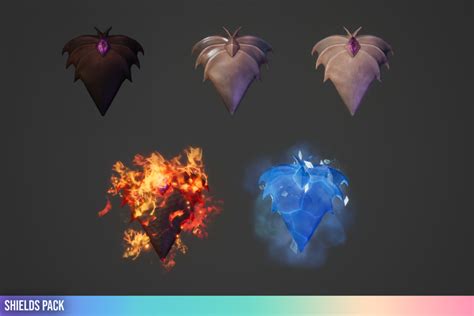 Shields With Vfx Megapack 640 Variations