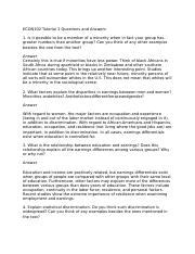 ECON Tutorial Questions And Answers Docx ECON Tutorial Questions And Answers Is