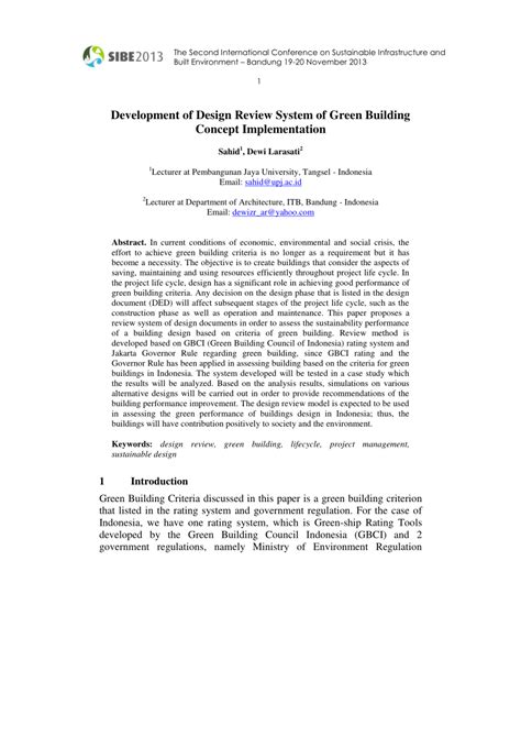 Pdf The Second International Conference On Sustainable Infrastructure