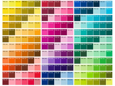 Pantone Matching System Color Chart Pantone Color Chart Pantone Images