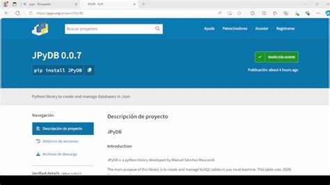 manuel sánchez mascarell on linkedin python pypi nosql database