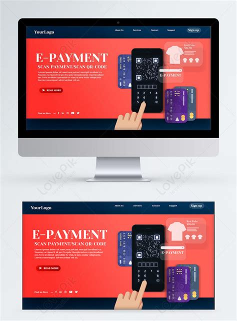 온라인 Qr 코드 기술 결제 웹 페이지 디자인 이미지 사진 465388101 무료 다운로드