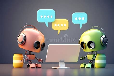 Artificial Intelligence Or Ai Robot Working At Office By Using